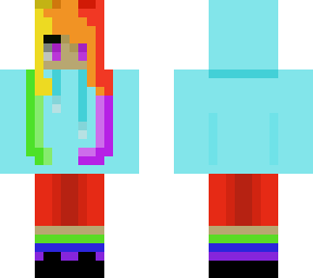 Rainbow dash skin | Minecraft Skin