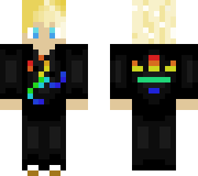 RGB Razer Adidas blonde guy | Minecraft Skin