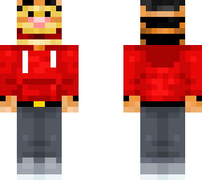 Tigger in Red with Belt | Minecraft Skin