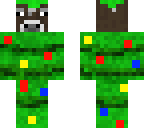 christmas tree with cow | Minecraft Skin