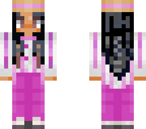 Dapper Dan Girl with Black Hair (Base by Clauds663) | Minecraft Skin