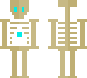 Diamond skeleton | Minecraft Skin