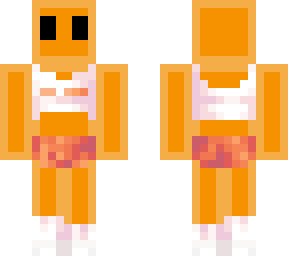 femboy orange slime | Minecraft Skin