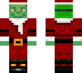 Grinch Christmas costume | Minecraft Skin