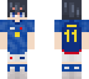Isagi Yoichi (Uniform Japan Qatar 2022) | Minecraft Skin