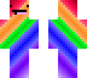 Rainbow Mik | Minecraft Skin