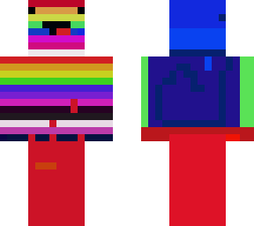 Rainbow Player PE | Minecraft Skin