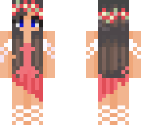 redish pinkish wedding dress | Minecraft Skin
