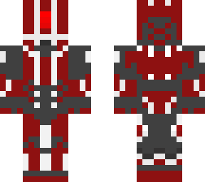 RvB federal army gun man (Red with white stripes) | Minecraft Skin