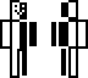 smiley white and black | Minecraft Skins