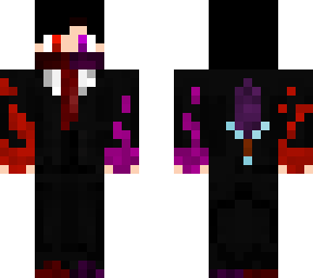 Fire and Dark con traje | Minecraft Skin
