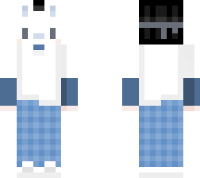 Light Blue Bunny Mask Boy | Minecraft Skin
