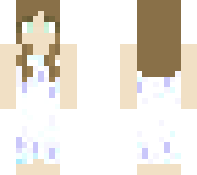 Person with Elsa's dress from Frozen 2 | Minecraft Skin