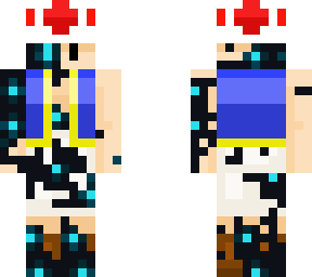 Skulk infected toad | Minecraft Skin