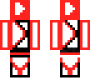 The Youtube Play Buttons Skin | Minecraft Skin
