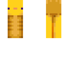 Yellow Axolotl | Minecraft Skin