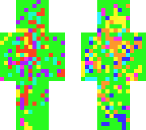 Colour Splat Green | Minecraft Skin