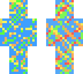 Colour Splat Rainbow | Minecraft Skin