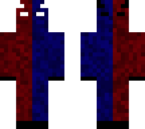 half blue half red | Minecraft Skin