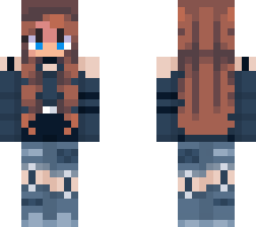 Zoe in Blue | Minecraft Skin