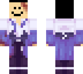 disheveled quackity with unhealed wound | Minecraft Skin