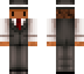 Fancy black suit man | Minecraft Skin