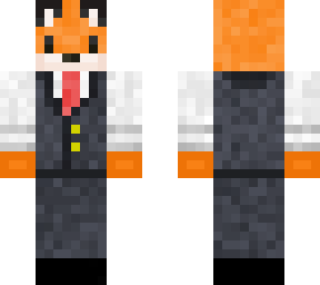 fox in a suit | Minecraft Skins