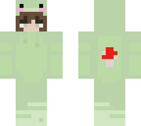 frog onesie/sweater with mushroom | Minecraft Skin