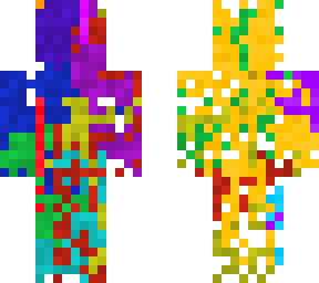 Paint splattered | Minecraft Skin