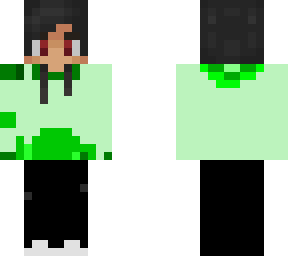 Cute green anime boy | Minecraft Skin