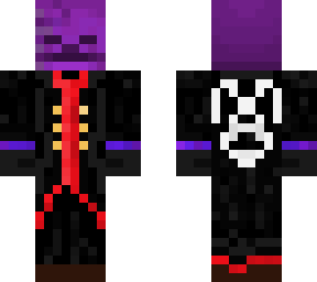 Enchanted Purple skeleton | Minecraft Skin