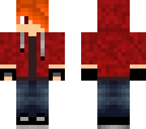 orange hair emo | Minecraft Skins