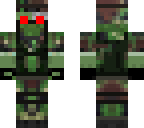Pixel Gun 3D Soldier Crawler | Minecraft Skin