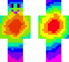 Rainbow splat | Minecraft Skin