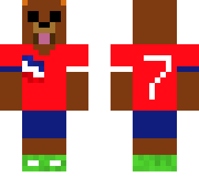 Rubius con la chema de Costa Rica | Minecraft Skin