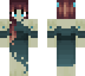 warden girl shadowdarkfox dress skulk deepdark | Minecraft Skins