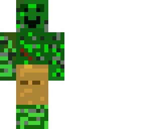 Creeper With Scar | Minecraft Skin