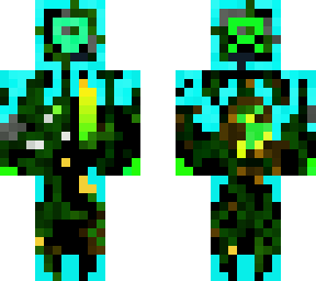 jungle raider blue | Minecraft Skin