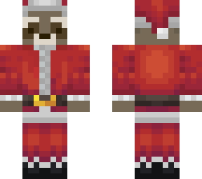 raccoon santa | Minecraft Skin
