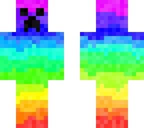 rainbow creeper | Minecraft Skins