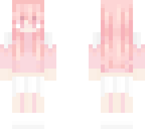 (Bff set 2) pink/peach matching | Minecraft Skin