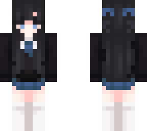 Anime Girl in school uniform | Minecraft Skin