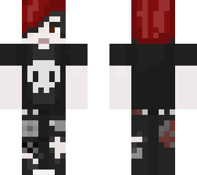 Emo boy red hair (classic) | Minecraft Skin