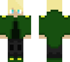 Modern Elf with green jacket | Minecraft Skin