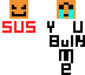 the sus snowman | Minecraft Skin