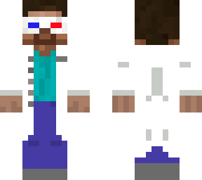 3d glasses | Minecraft Skin