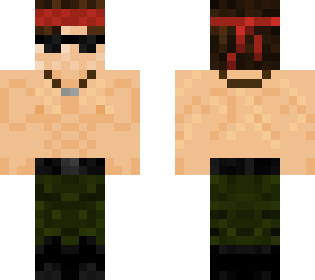 BarcaGamer Rambo2 | Minecraft Skin