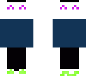 cool man with purple bionic eyes | Minecraft Skin