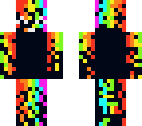 rainbow paint drip | Minecraft Skin