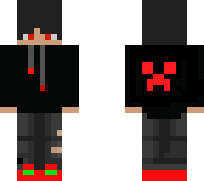 Red Creeper Boy | Minecraft Skin